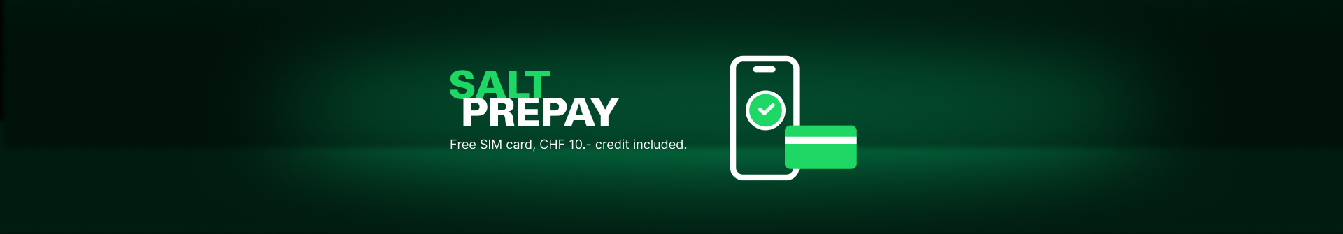 Prepaid SIM card - Order online | Salt.