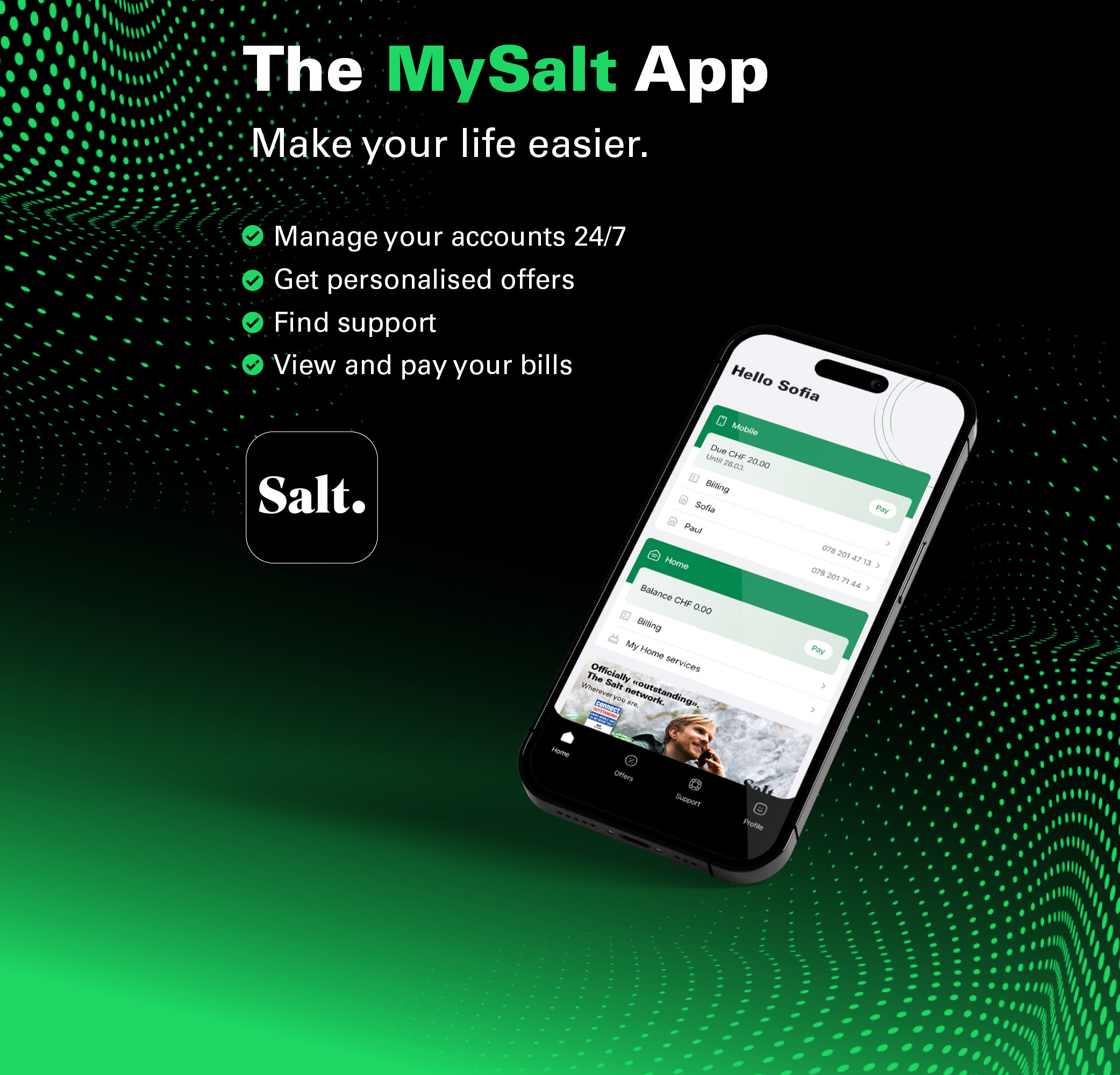Salt support for mobile services: Need help? | Salt