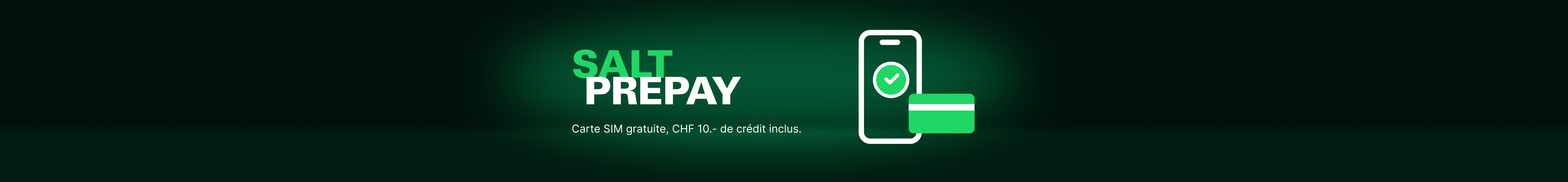 Carte SIM prépayée - Commandez en ligne | Salt.